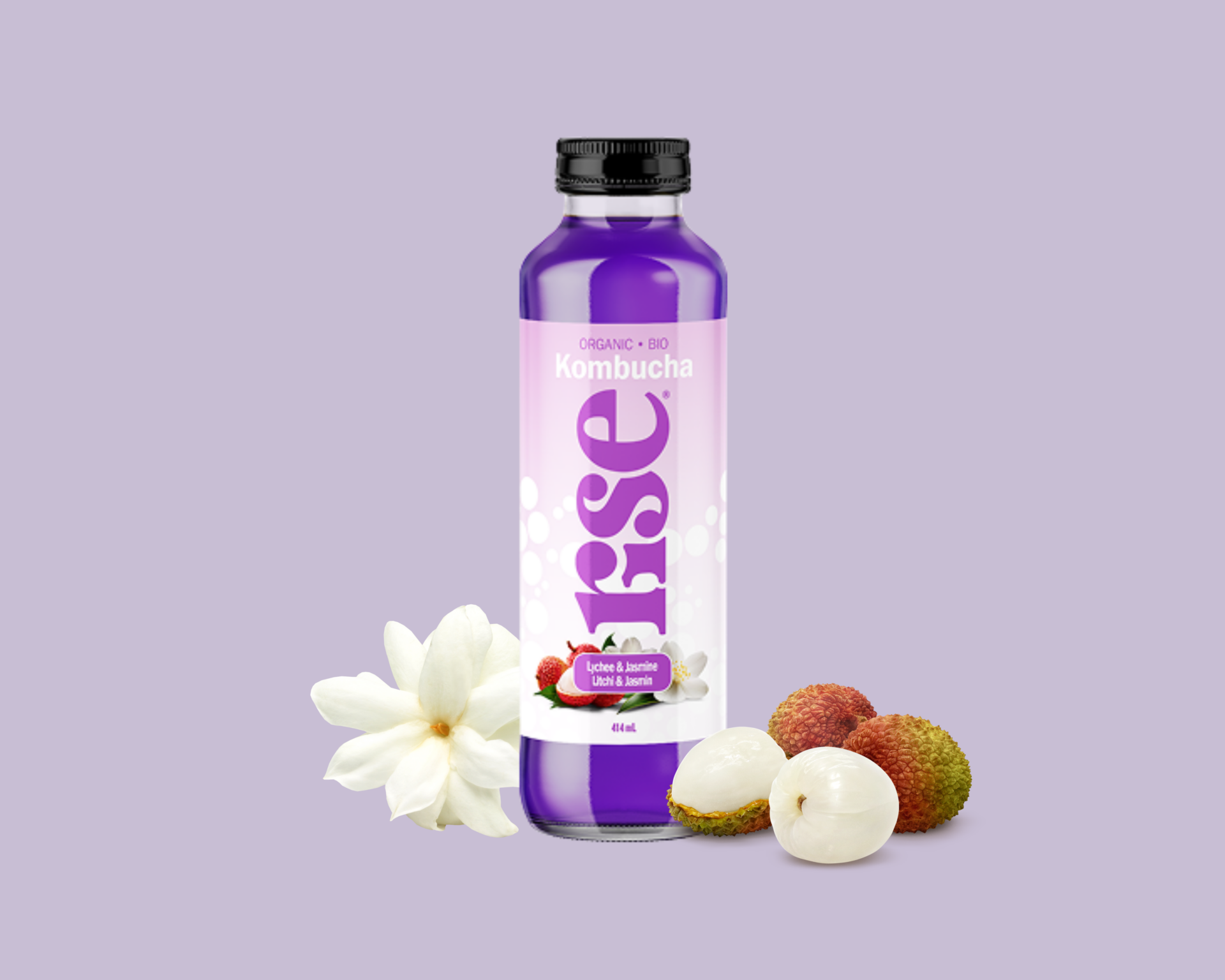 Rise Kombucha | Lychee & Jasmine | Feed your curiosity